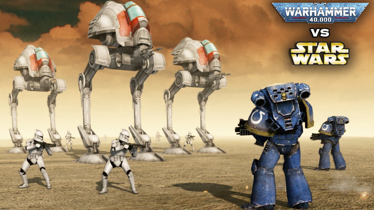 SPACE MARINES vs CLONE TROOPERS - Warhammer 40k vs Star Wars ...