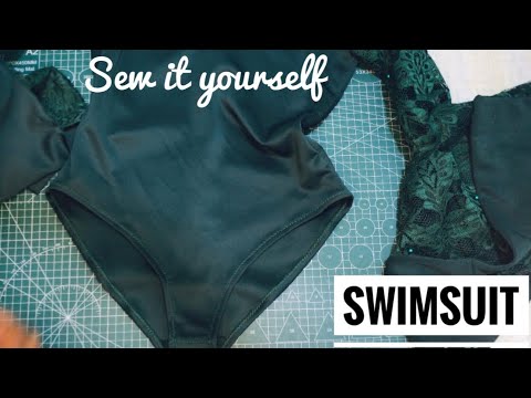how to cut & sew your own SWIMSUIT||How to sew a swimwear. #OLIVS - YouTube