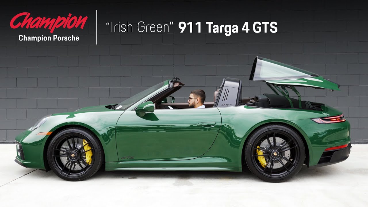 Paint to Sample 911 Targa 4 GTS in Irish Green - YouTube