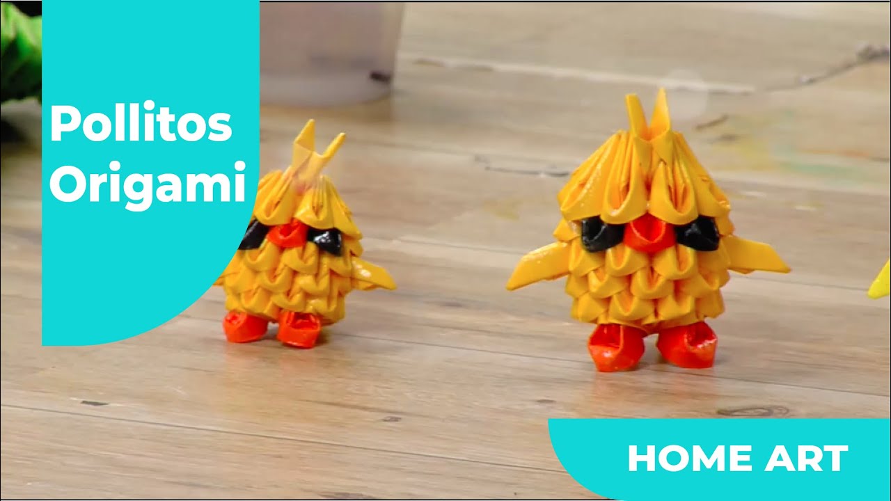 Pollito en origami - HomeArtTv por Juan Gonzalo Angel - YouTube
