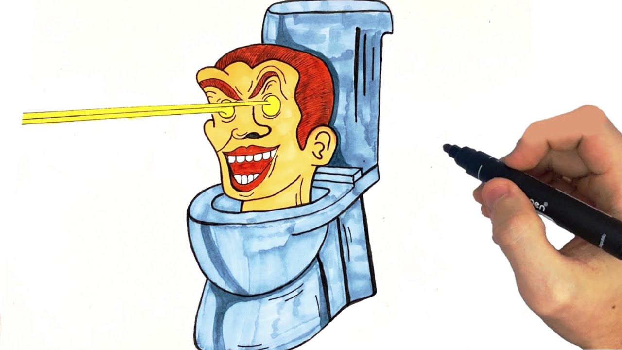 Drawing Skibidi Toilet | How to draw Skibidi Toilet - YouTube
