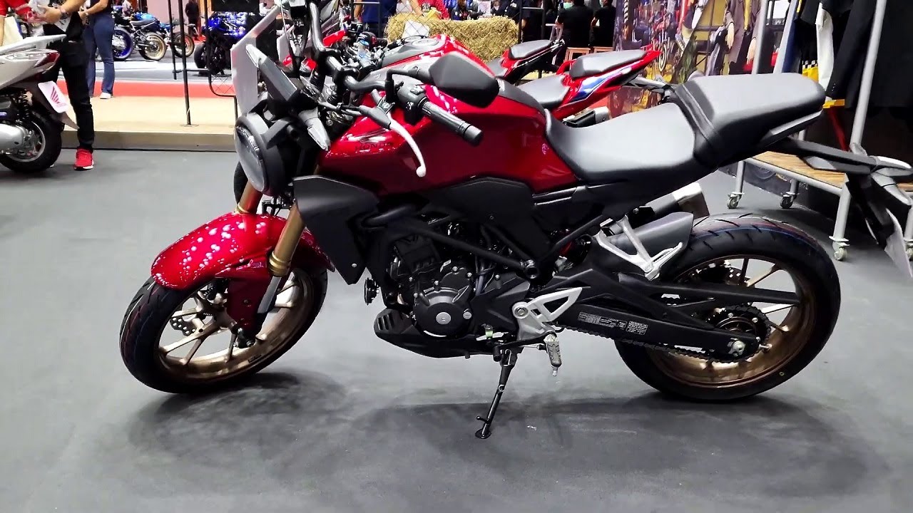 New Honda CB300R Candy Chromosphere Red - YouTube