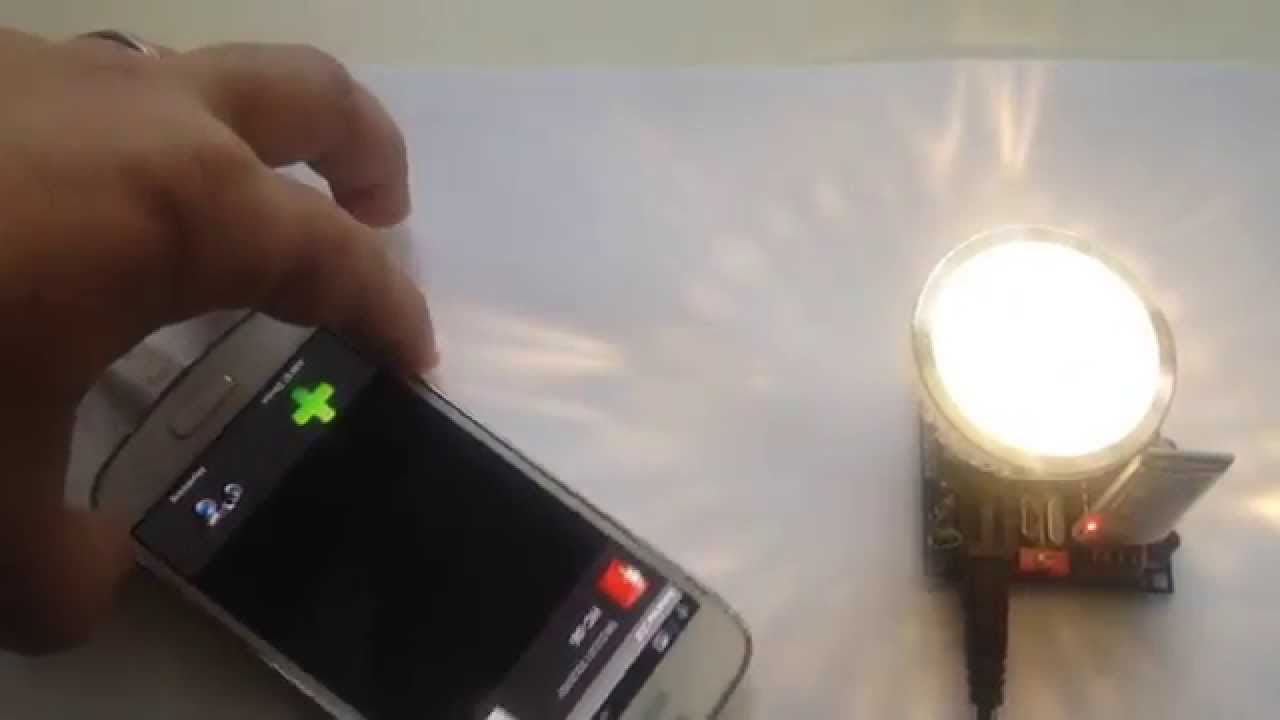 Amarino Lamp Orientation Sensor Example Youtube