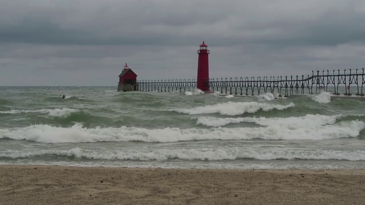 Grand Haven Waves 3 - YouTube