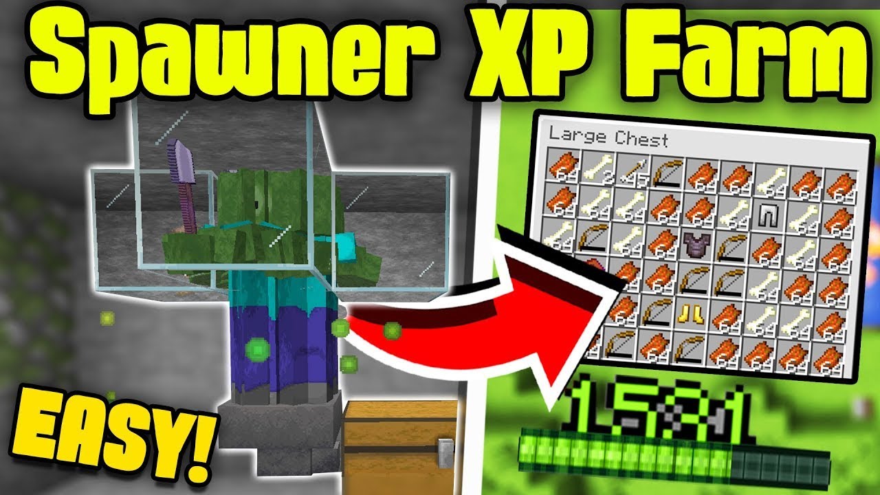 Easiest Skeleton/Zombie Spawner XP Farm in Minecraft 1.21+ | Java ...