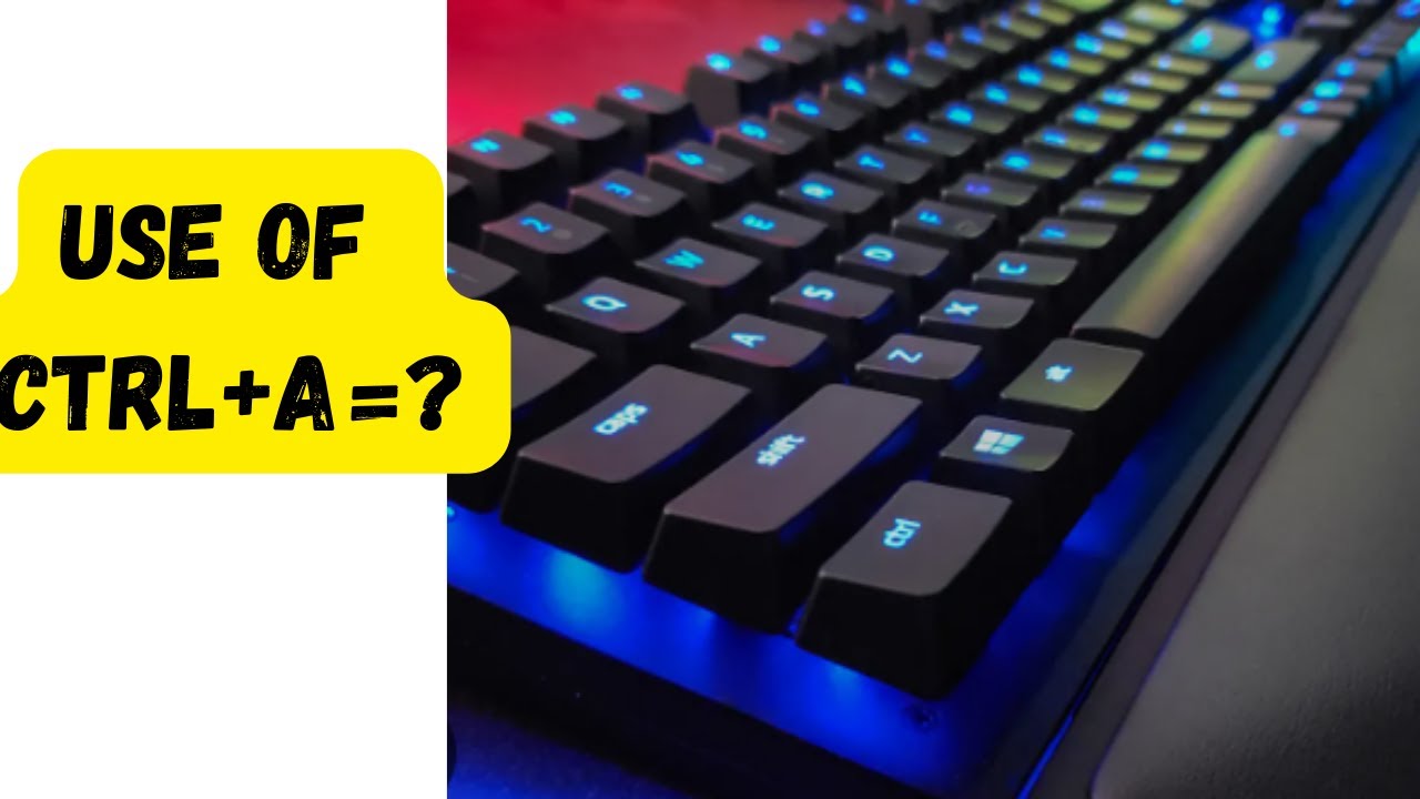 How To Use Ctrl + A | Uses of Ctrl + A4 | Ctrl + A ko kesy use kryn ...