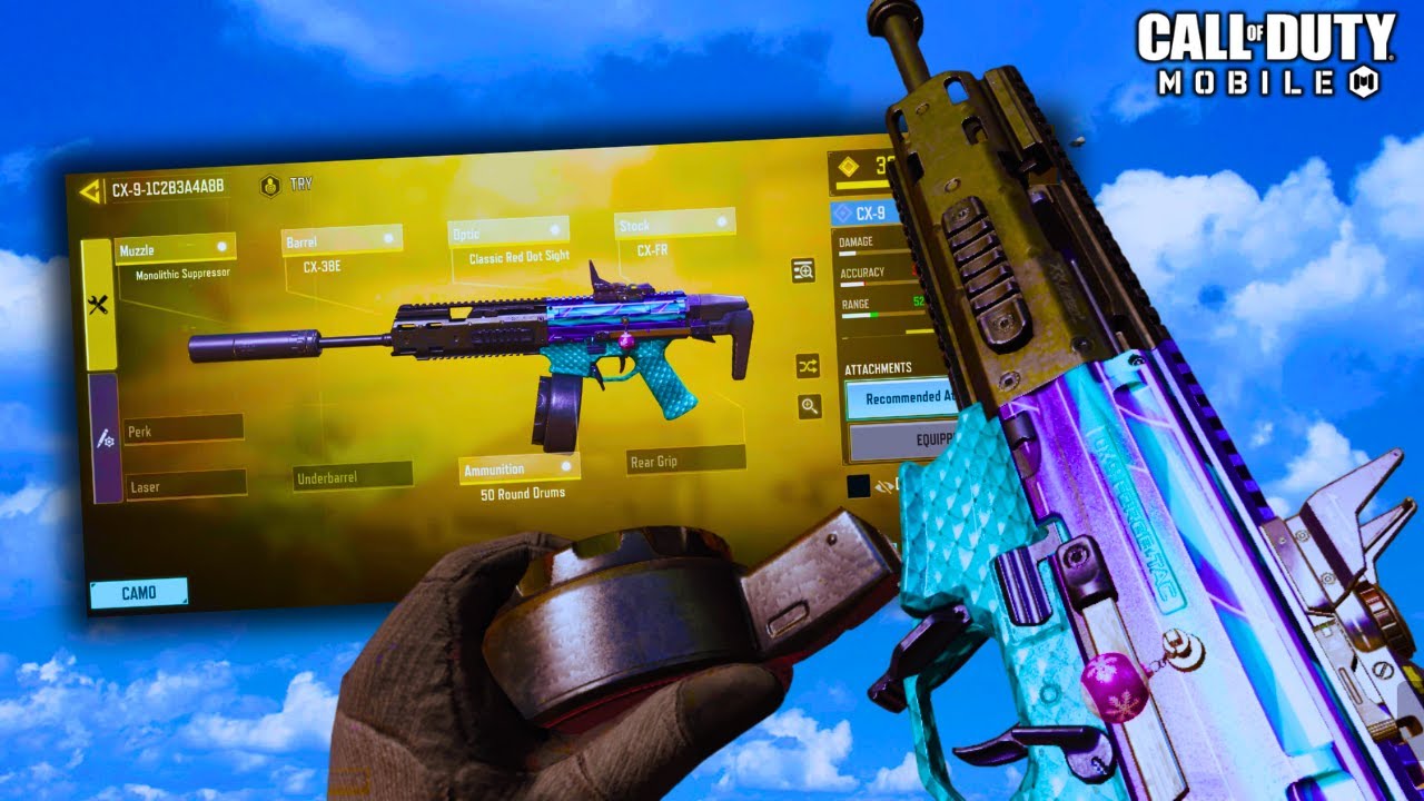 New Wave cx 9 gunsmith will make you unstoppable in COD Mobile - YouTube