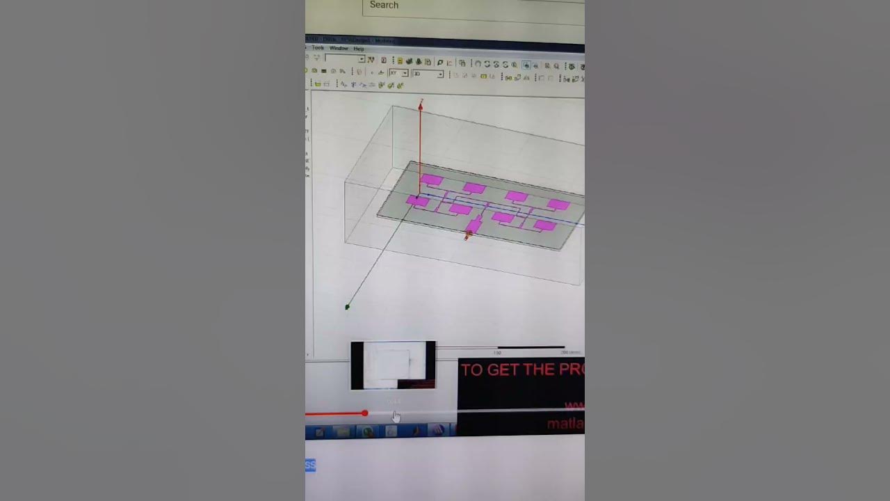 Design of a 2*2 array microstrip patch antenna HFSS | ANTENNA PROJECT ...