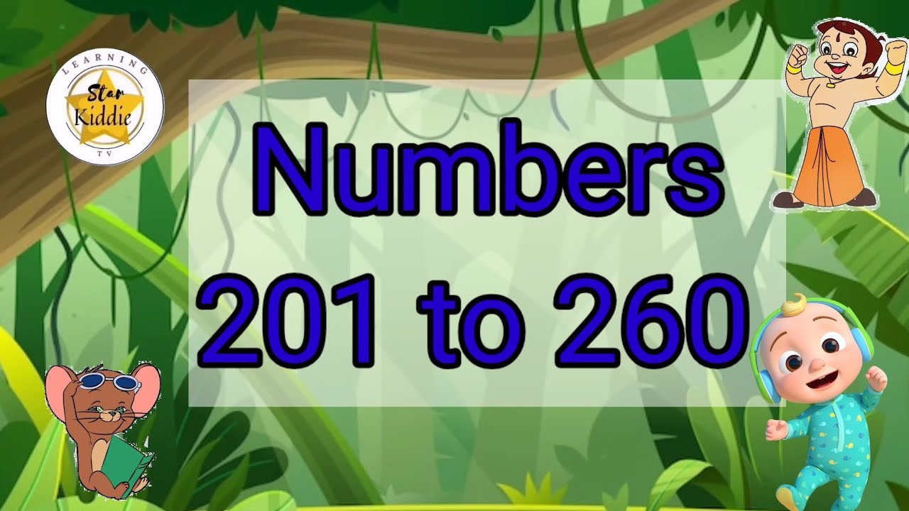 Learn Numbers 201 to 260,Counting from 201-260 छोटे बच्चों की पढ़ाई,# ...