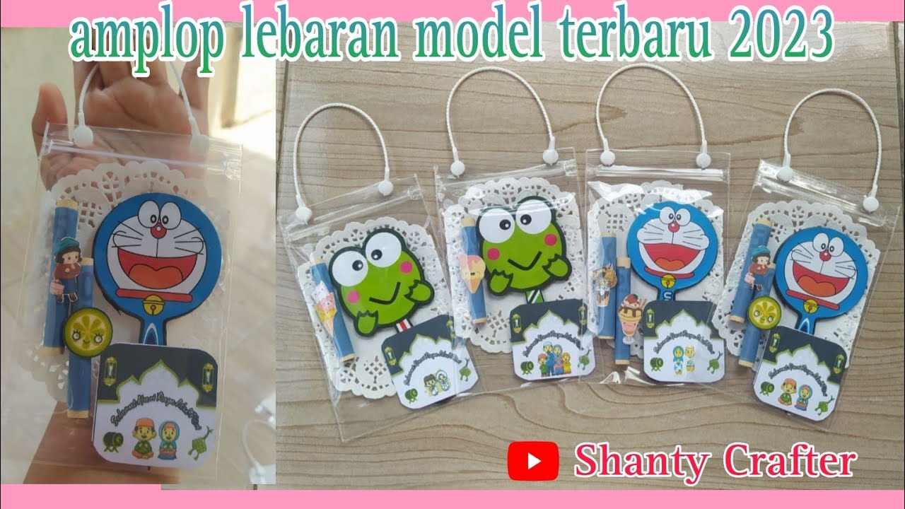 DIY 188 || amplop lebaran terbaru 2023 || amplop lebaran dengan souvernir kaca - YouTube