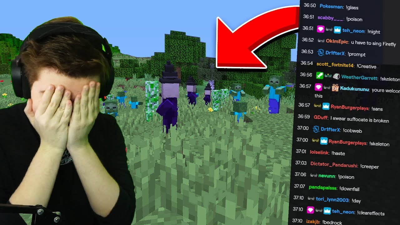 I Let My Stream Chat CONTROL My Minecraft World... - YouTube
