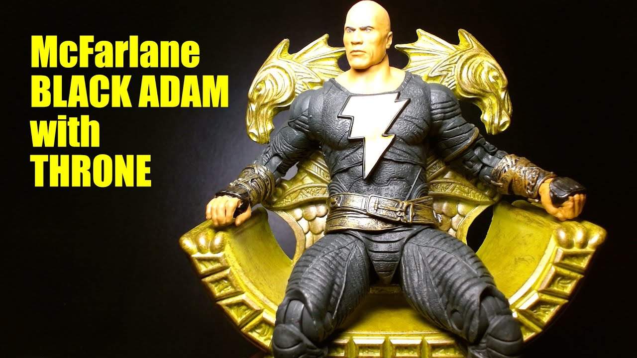 McFarlane Black Adam with Throne Dwayne The Rock Johnson WWE DC Multiverse DCEU Action Figure ...