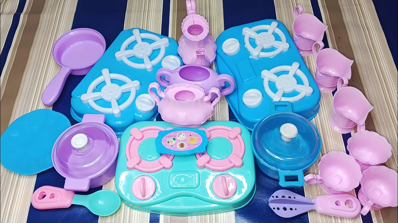 4:12 Minutes Satisfying With Unboxing Cute Kitchen Set And Cooking And ...