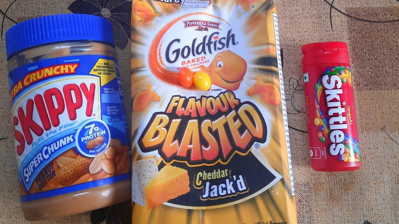 Goldfish Flavour Blasted Skippy Peanut Butter Original Skittles Orange ...
