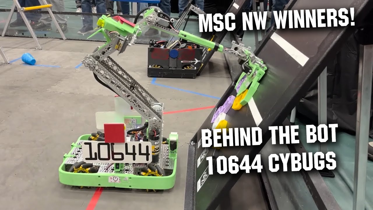 Behind the Bot | 10644 CyBugs | MSC NW Champs | CENTERSTAGE Robot - YouTube
