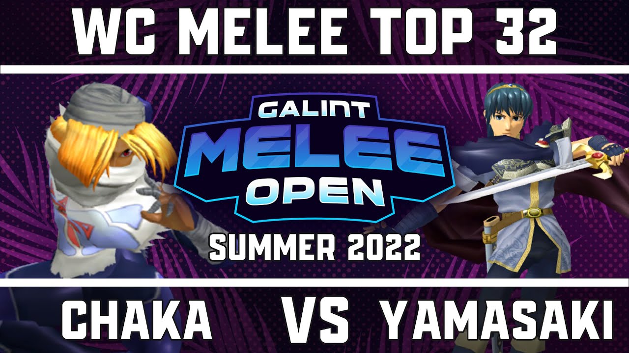 chaka (Sheik) vs Yamasaki (Marth) - West Coast Melee Top 32 - GMO Summer '22 - YouTube