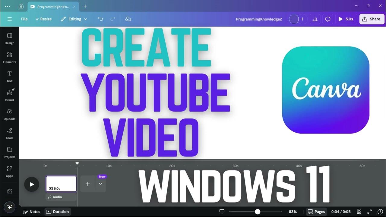 How to Create YouTube Video in Canva | Make Professional YouTube Videos Easily using Canva (2025 ...