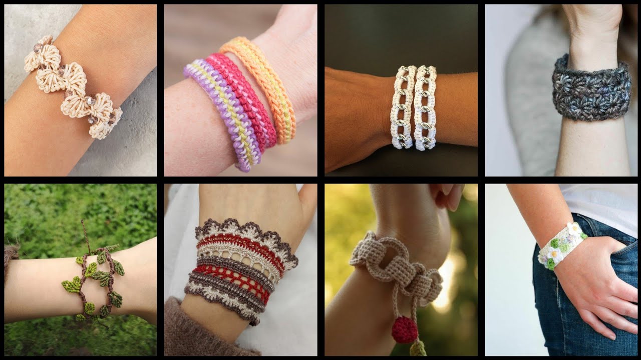 Beautiful Crochet Bracelet Designs & Pattern || Crochet Friendship ...