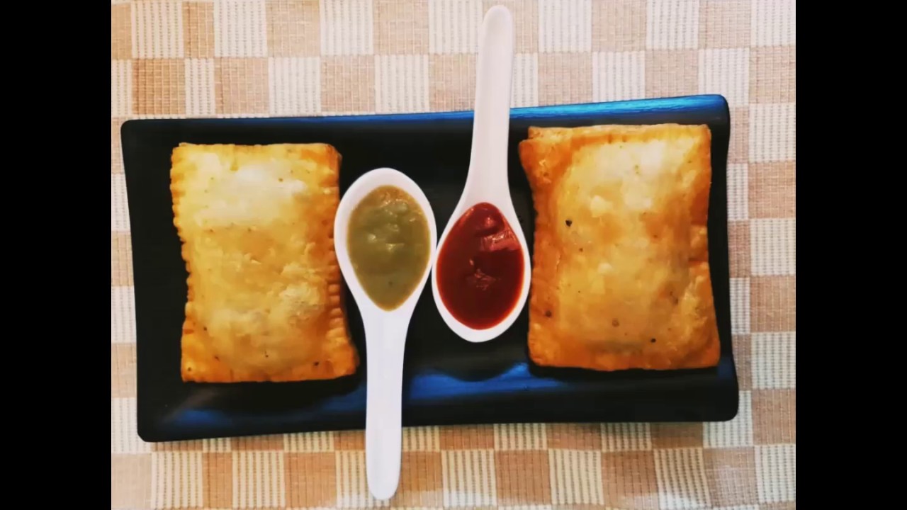 How to make a Veg Mc Puff (Pizza Puff) at Home during Quarantine - YouTube
