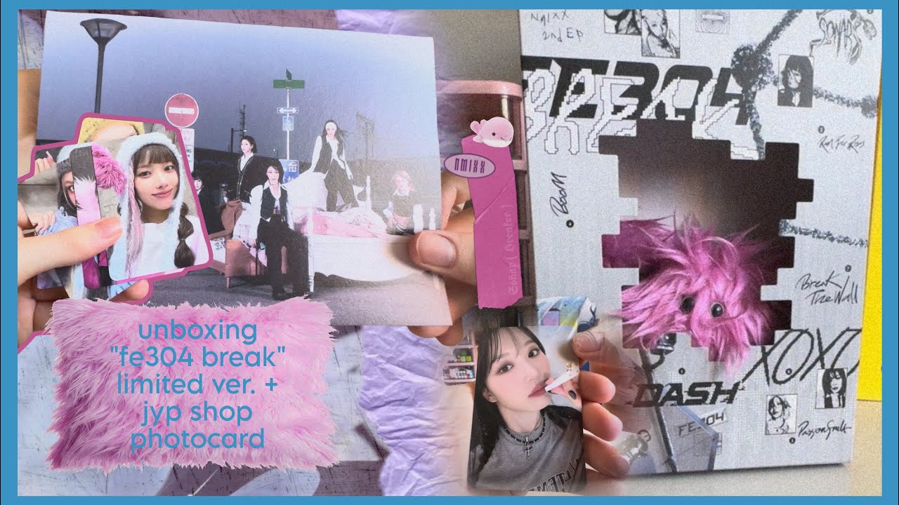 unboxing “fe304 break” album (limited ver.) + jyp shop pob photocard ...