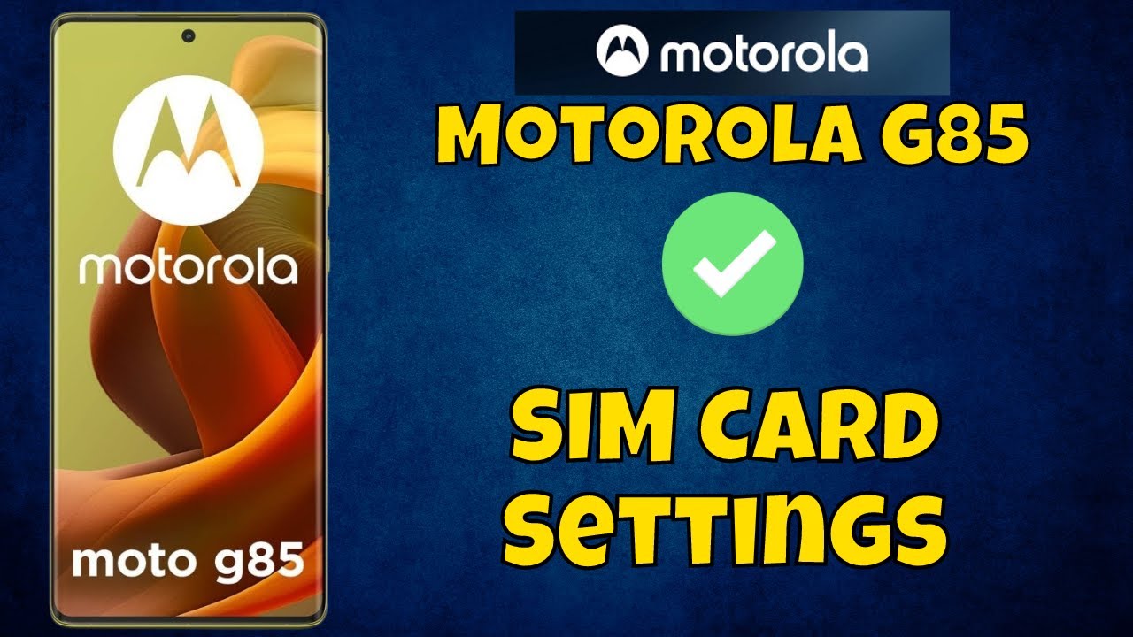 Motorola Moto G85 SIM Card Settings || How to set card settings || How ...