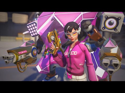 NEW Gentle Tokki Fuchsia D.va Skin Showcase | Overwatch 2 - YouTube