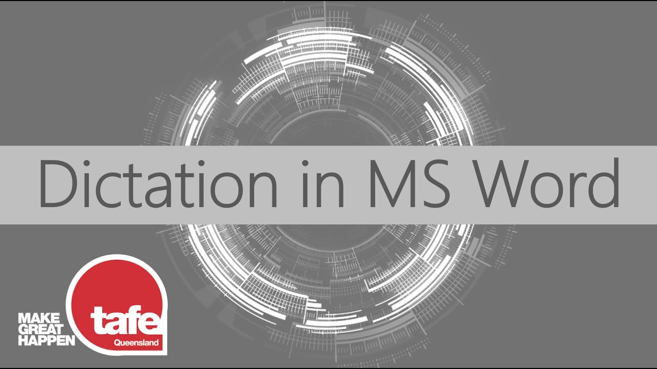 HOW TO Use the Dictation Tool in MS Word (Office 365 Cloud) - YouTube