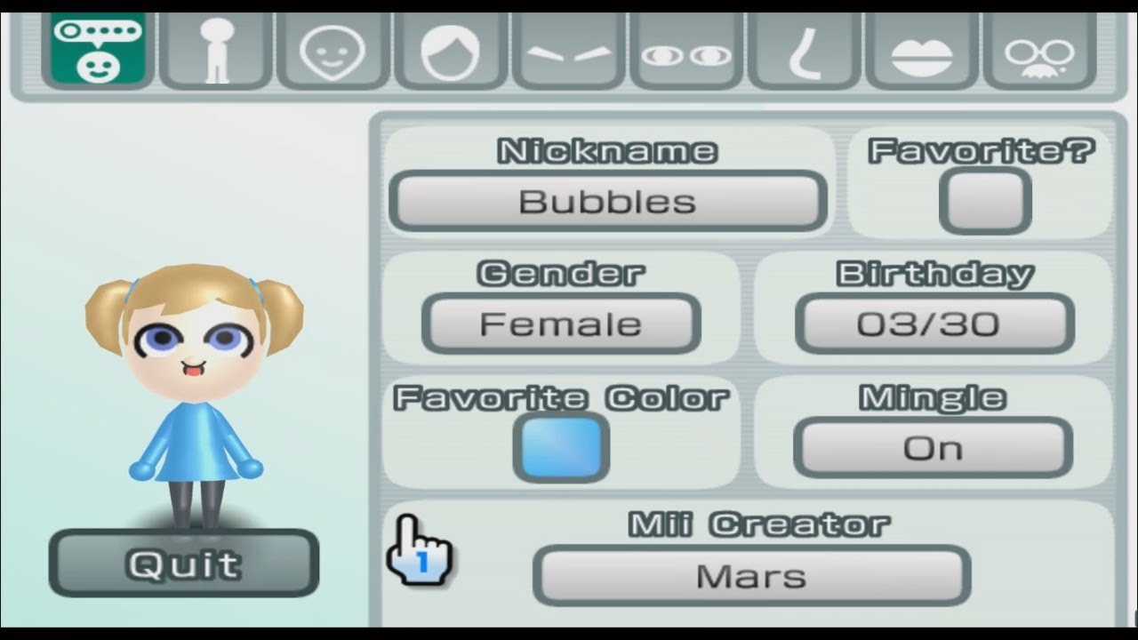 Bubbles - The Powerpuff Girls - Mii 488 - YouTube