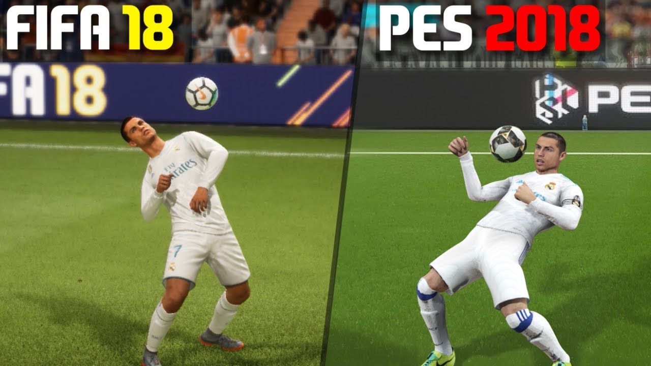 FIFA 18 vs PES 2018 | Skill Moves Comparison - YouTube