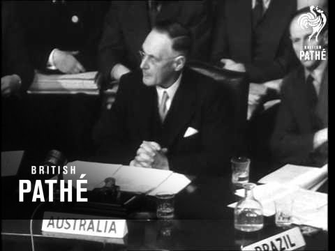 First Filming Of UN In Session (1946) - YouTube