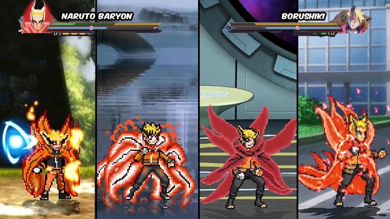 SEMUA JUTSU & ULTIMATE NARUTO BARYON MODE!!! | Anime Mugen - YouTube