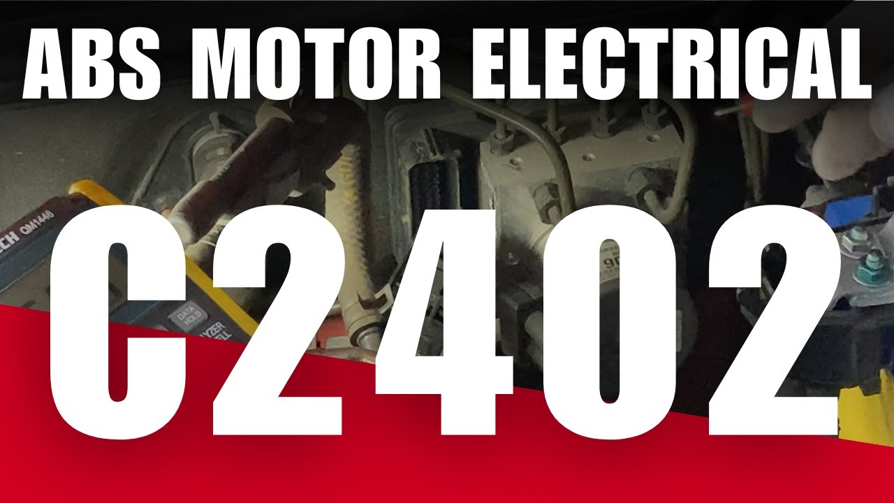 3 Simple Steps to Fix C2402 ABS Motor Electrical Fault Code Like a Pro ...