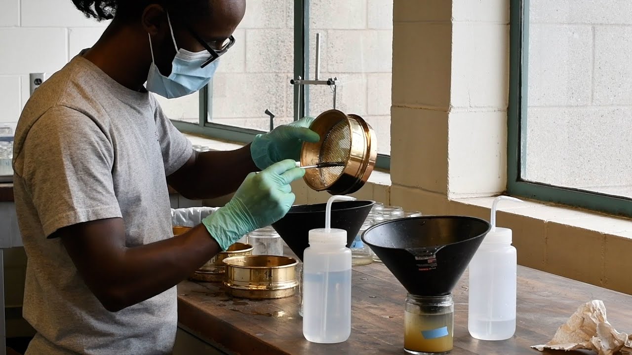 Soil Aggregate Stability Test with Modified Yoder Device - YouTube