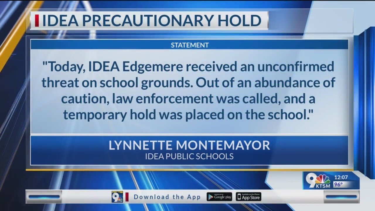 Threat made on IDEA Edgemere school campus causes temporary hold - YouTube