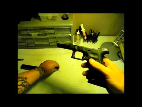 Glock trigger job part 2, Installation of a extra power (6lb) trigger ...