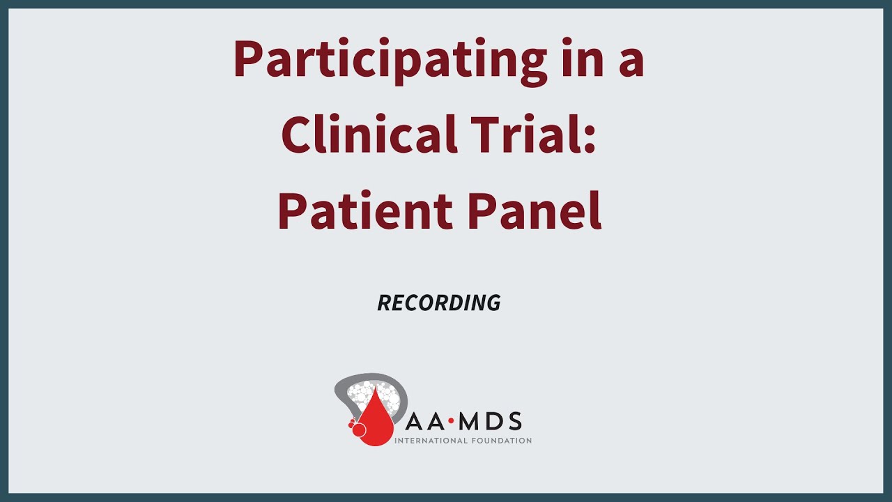 Participating in a Clinical Trial Patient Panel - YouTube