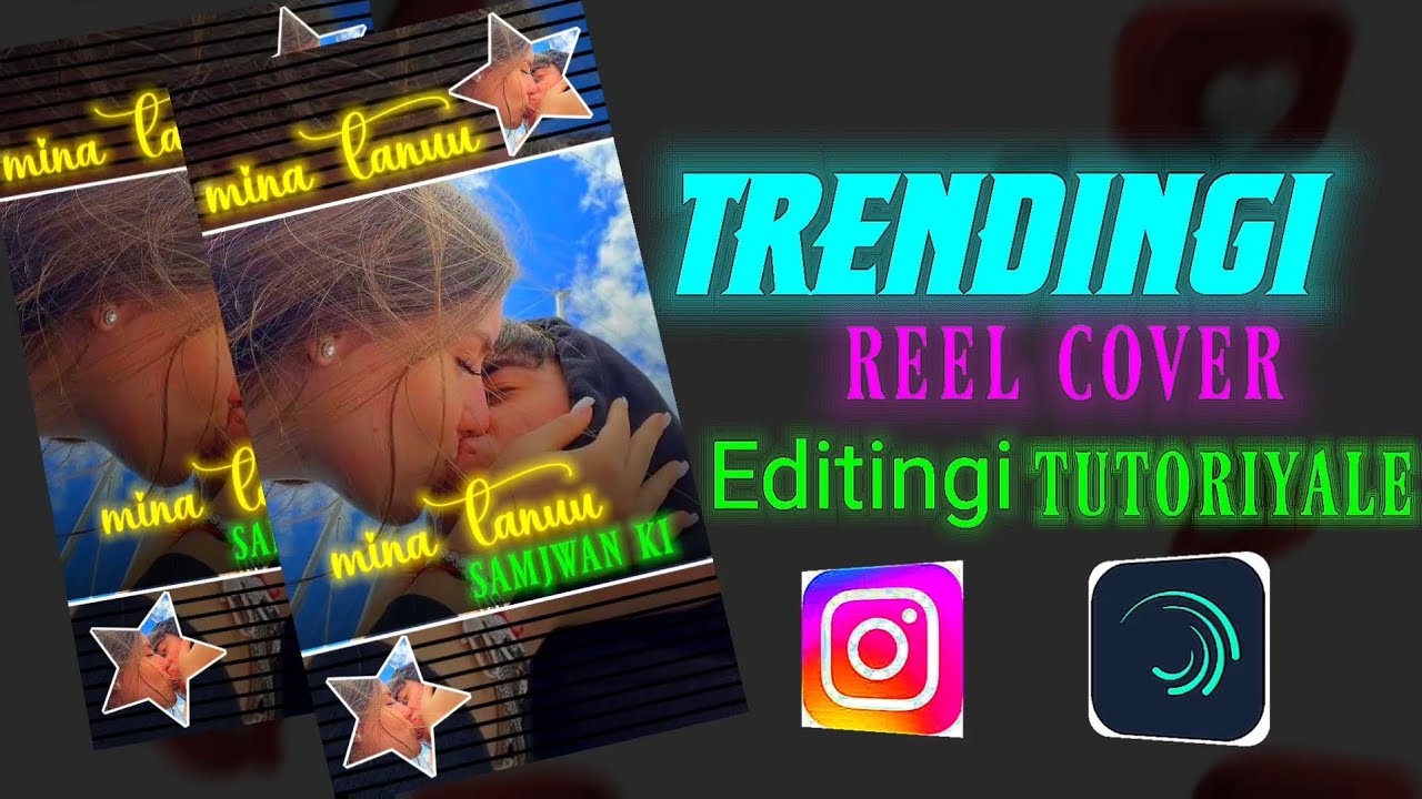 inasta trending reel cover photo edit tutorial || alight motion aditing ...