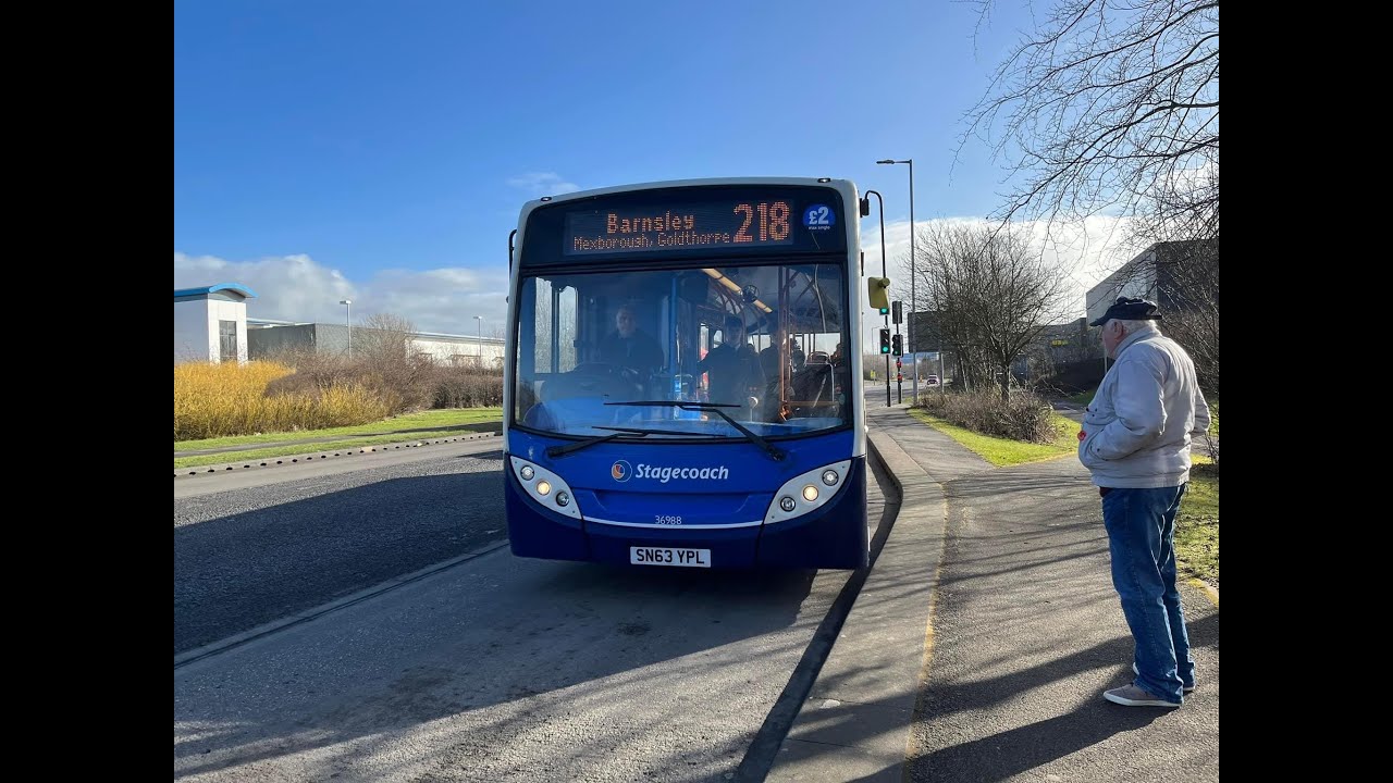 218 Stagecoach Bus - Goldthorpe to Barnsley (Full Ride) - YouTube