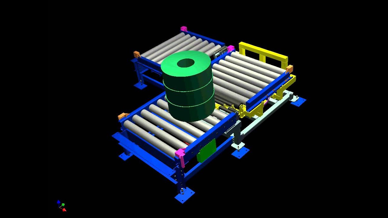 ANIMATION OF CONVEYOR TURNTABLE created in Autodesk Inventor - YouTube