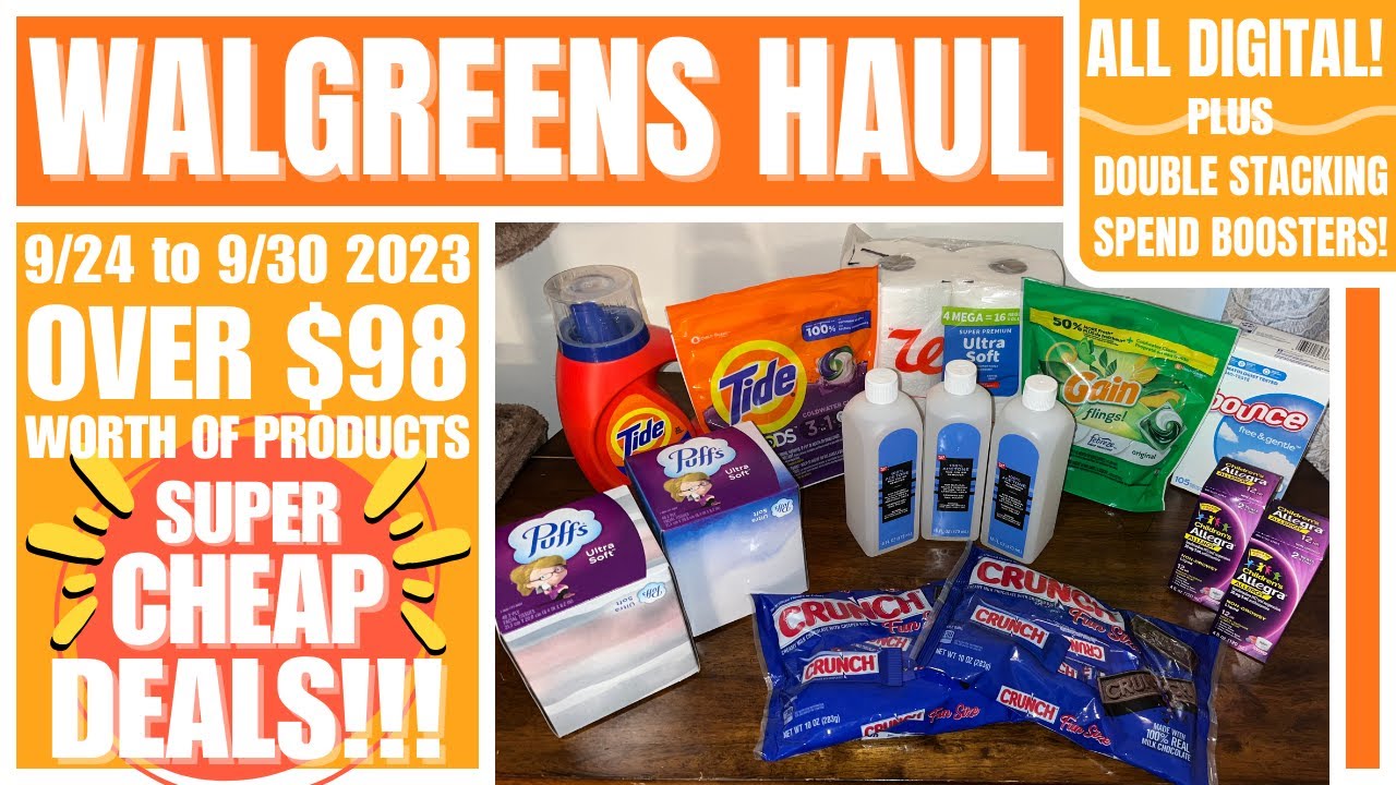 Walgreens Haul 9/24/23 to 9/30/23 - All Digital Deals & Stacking Spend ...