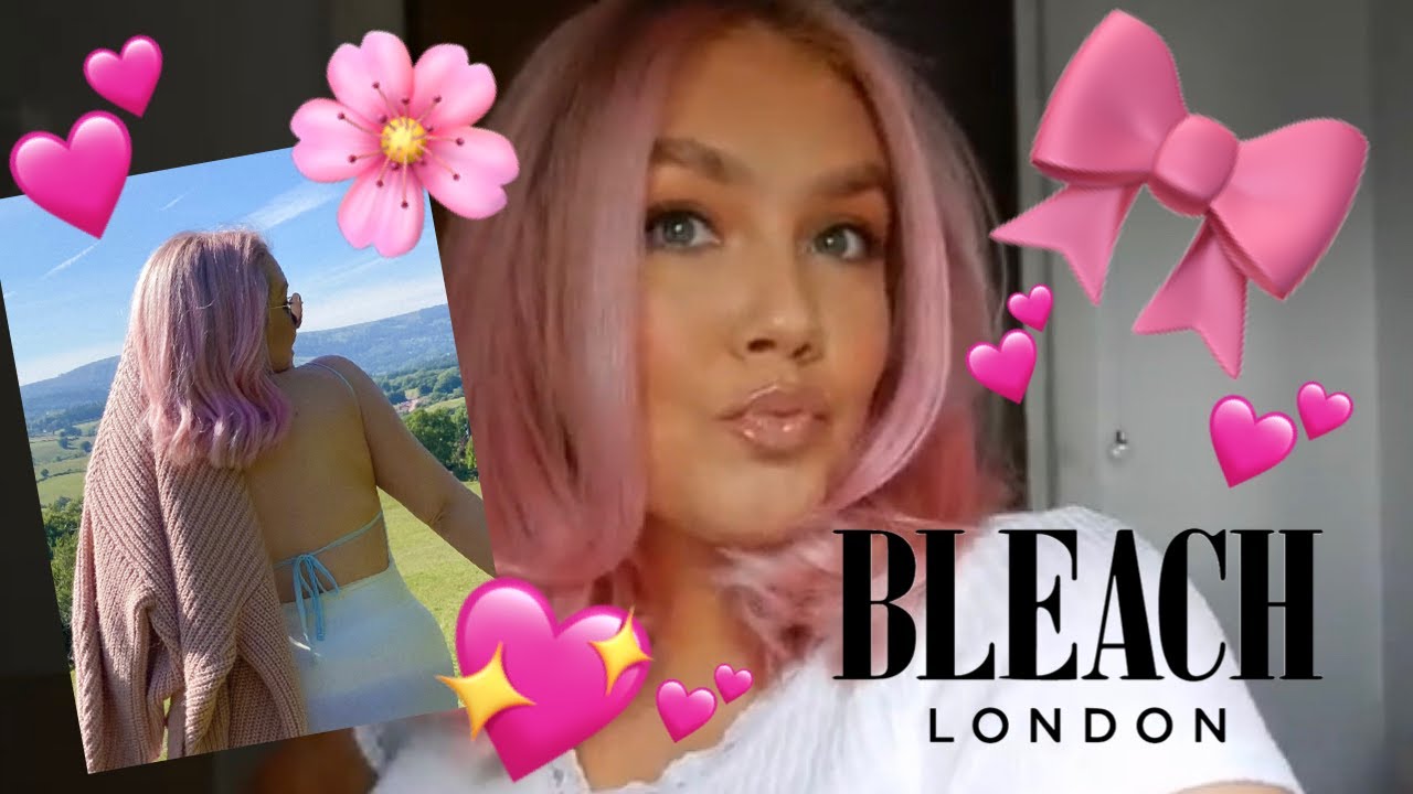 I DYED MY HAIR PINK 🎀 using Bleach London products! - YouTube