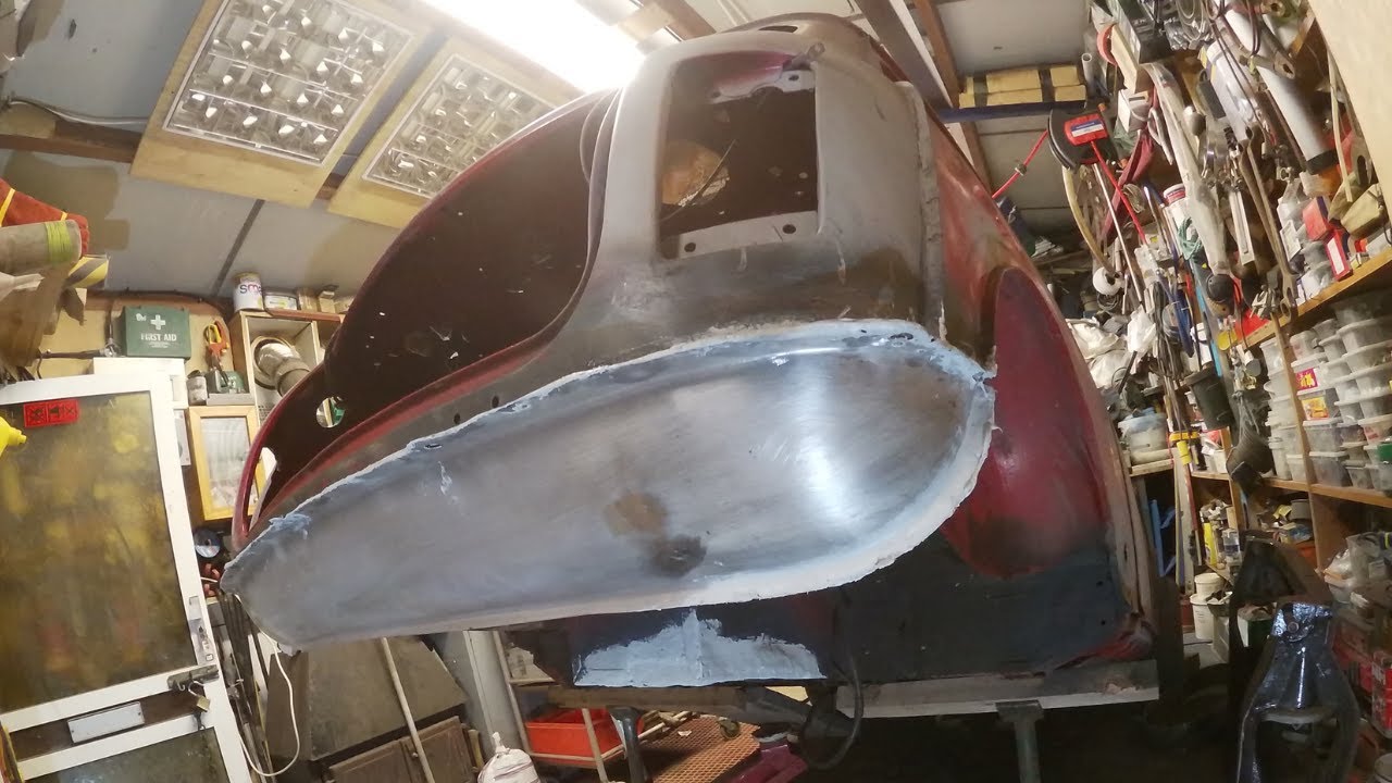 classic mini - fitting new rear valance panel - YouTube
