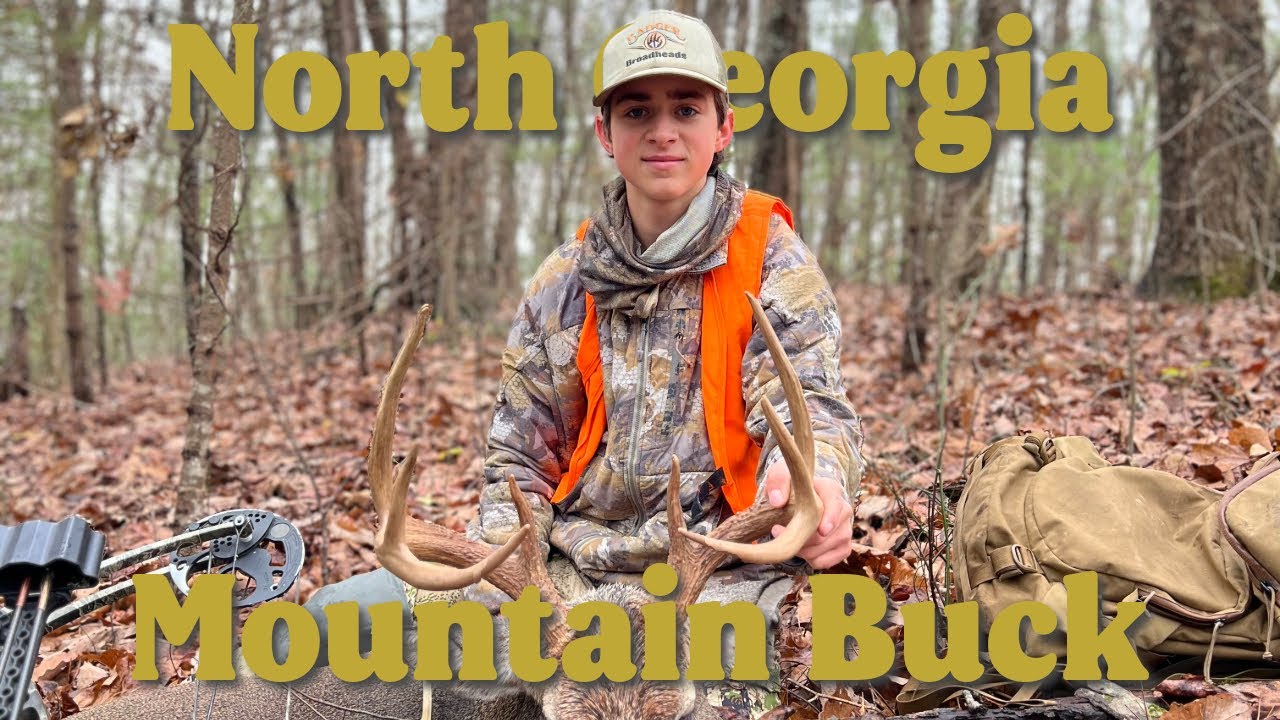 North Georgia public land mountain buck with a bow - YouTube