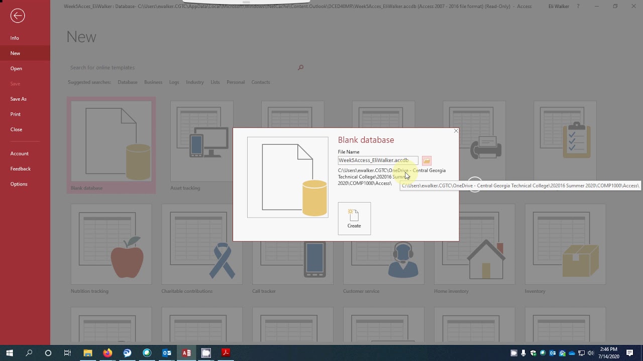 Microsoft Access Demonstration and Lecture Part1 - YouTube