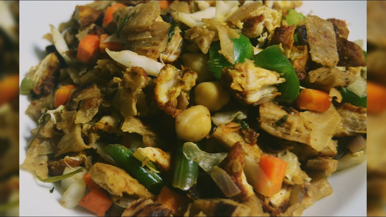 காய்கறி/சிக்கன் பரோட்டா | veg/chicken fried parotta (paratha)| one ...