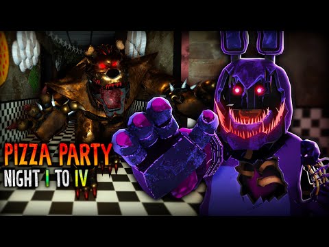 ROBLOX - Pizza Party [NIGHT 1 to 4] - [Full Walkthrough]
