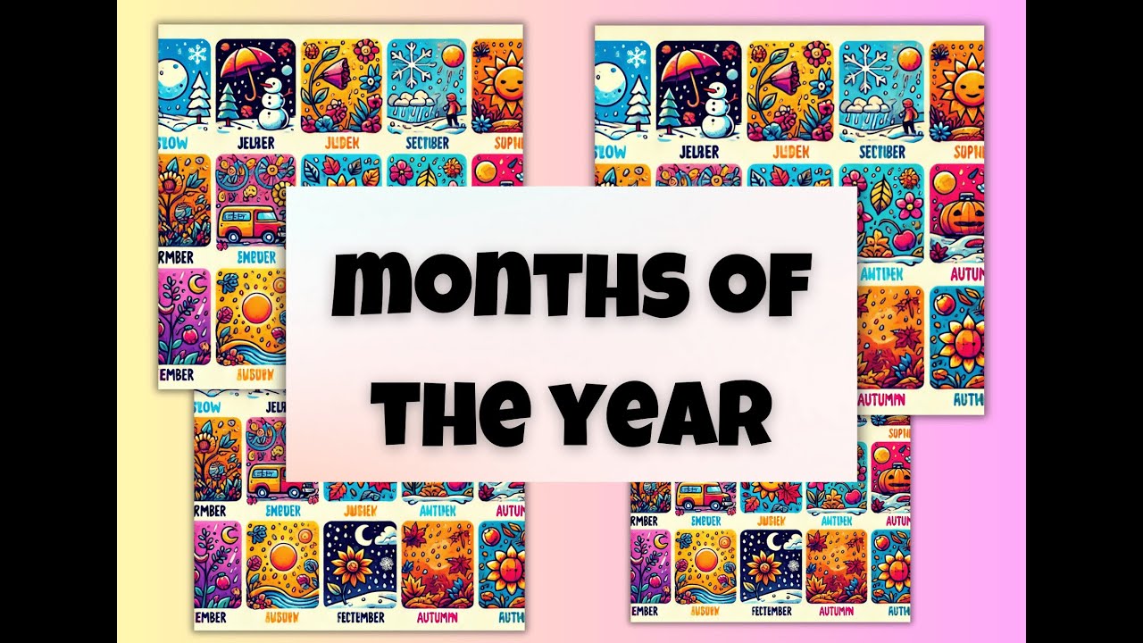 Months of the Year Rhyme for Kids – Learn English with Fun! Difficulty ...