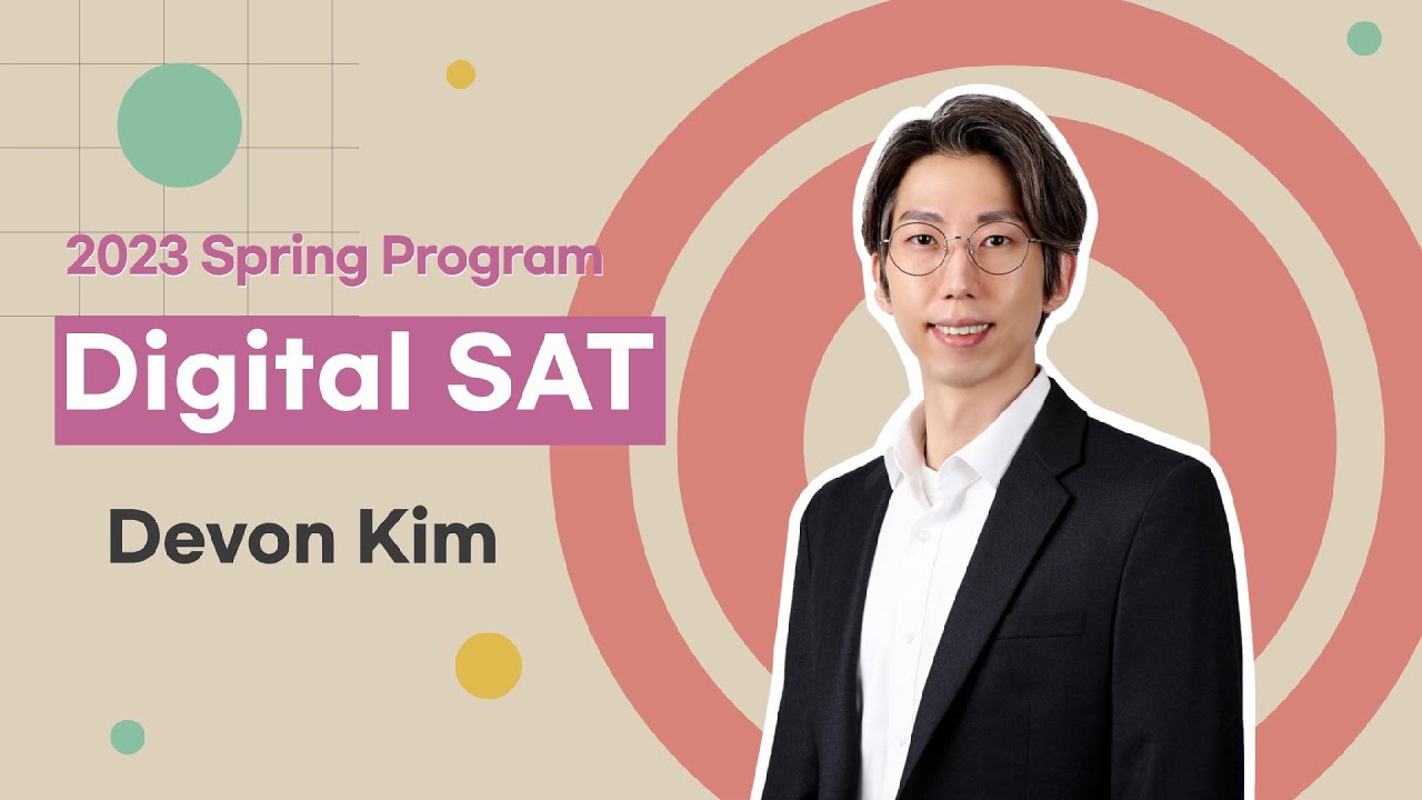 Digital SAT -Devon Kim - YouTube
