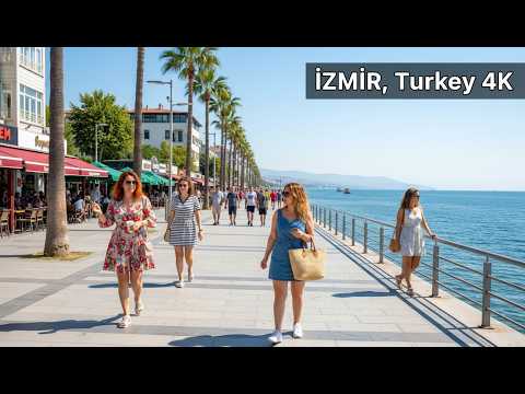 Izmir Turkey Walking Tour 4K 🇹🇷 | Beautiful Coastal City & Real Street Life