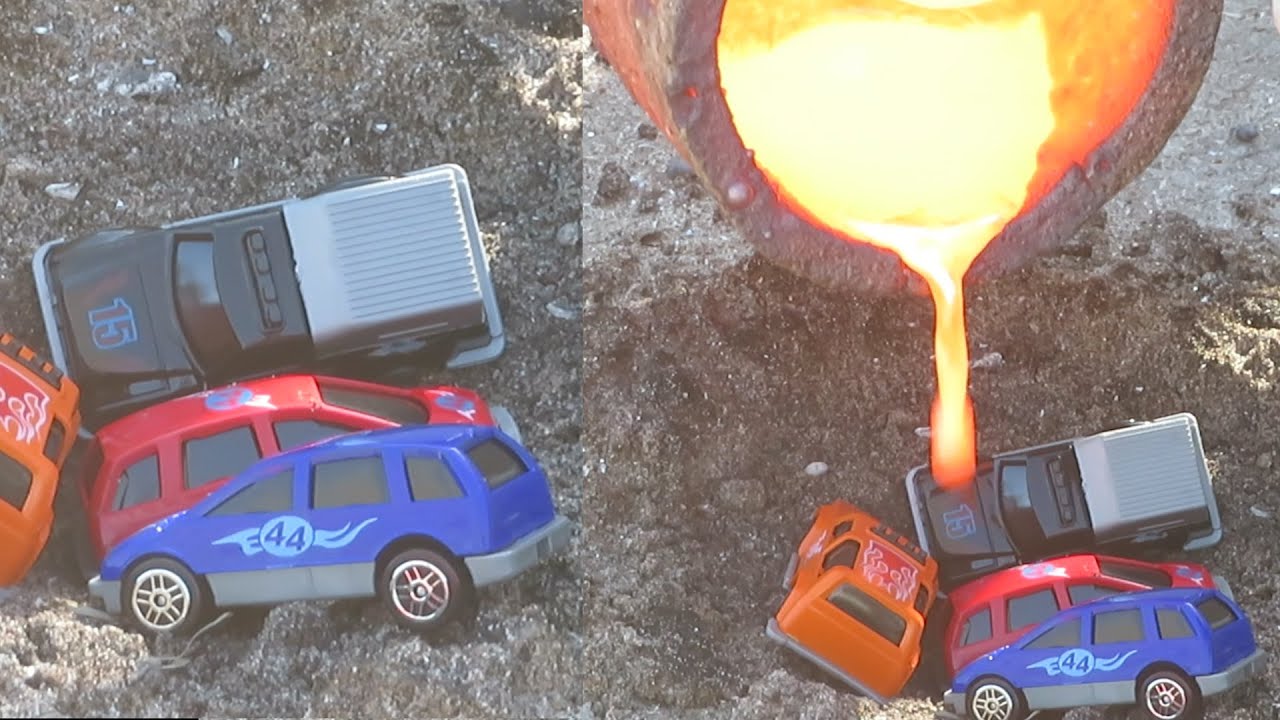 EXPERIMENT: LAVA VS Toy Cars | What Will Happen? - YouTube
